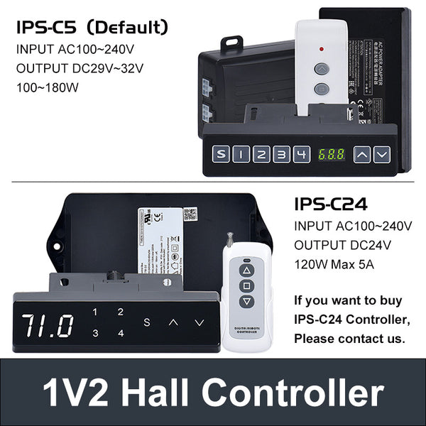 Hall Electric Linear Motion Actuator 24V DC Motor 8000N 1760LB Load - – DIHOOL
