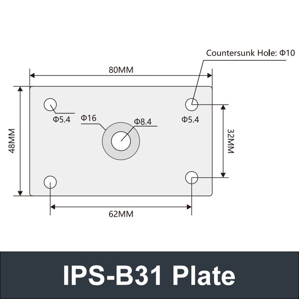 IPS-B31 Aluminum Upper Plate 10mm – DIHOOL