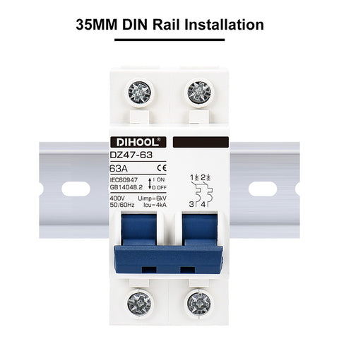 DZ47-1/2/3/4P Miniature Circuit Breaker – DIHOOL