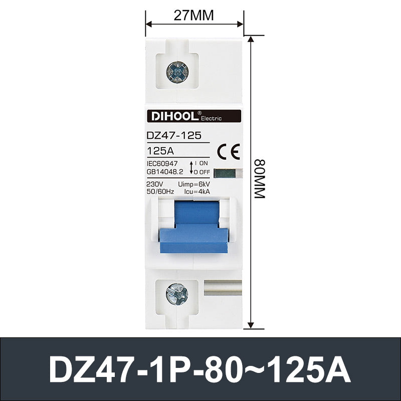 DZ47-1/2/3/4P Miniature Circuit Breaker – DIHOOL