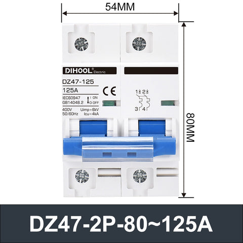 DZ47-1/2/3/4P Miniature Circuit Breaker – DIHOOL