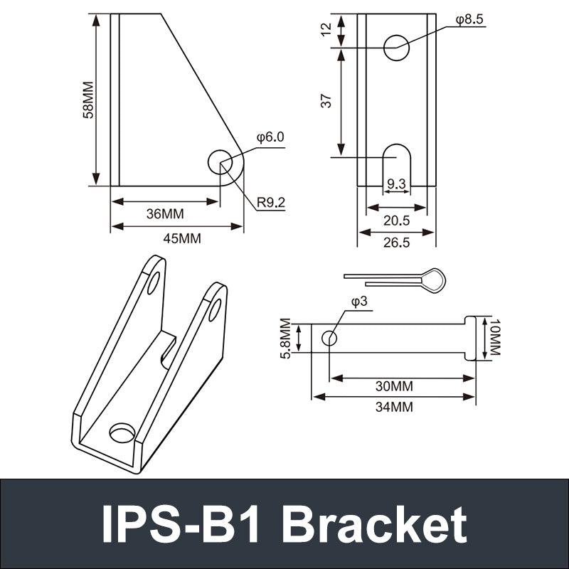 IPS-B1 U-6 Bracket – DIHOOL