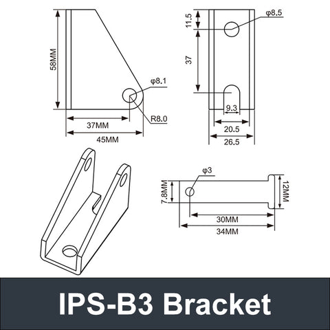 IPS-B3 U-8 Bracket – DIHOOL