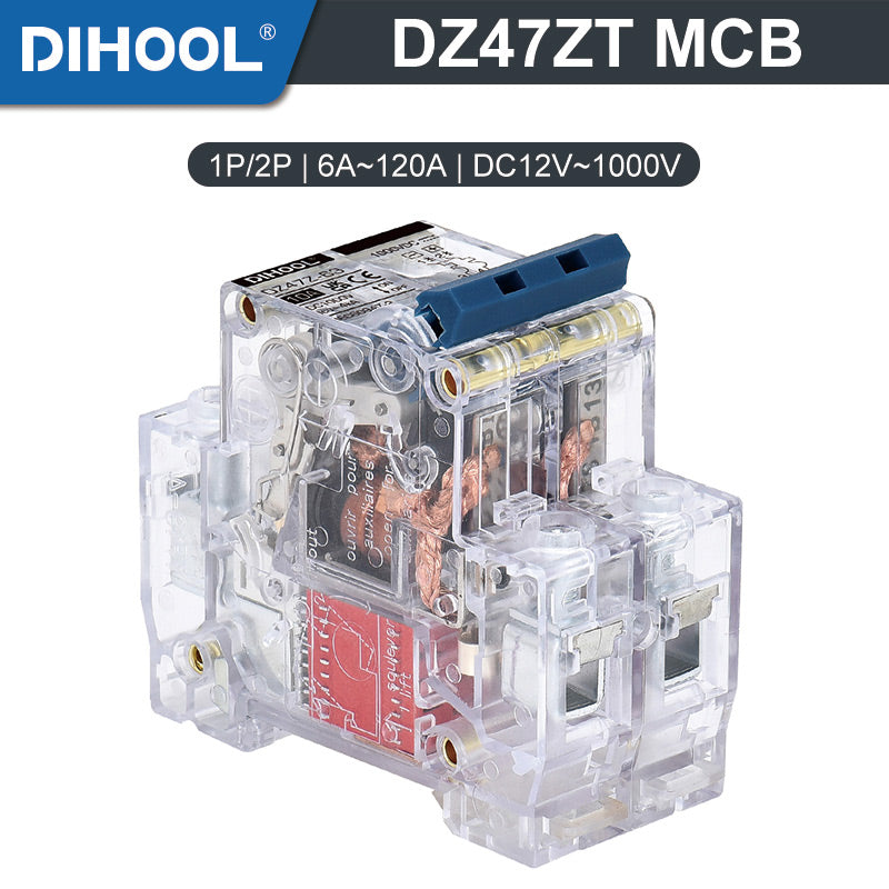 DZ47ZT Transparent DC Miniature Circuit Breaker – DIHOOL