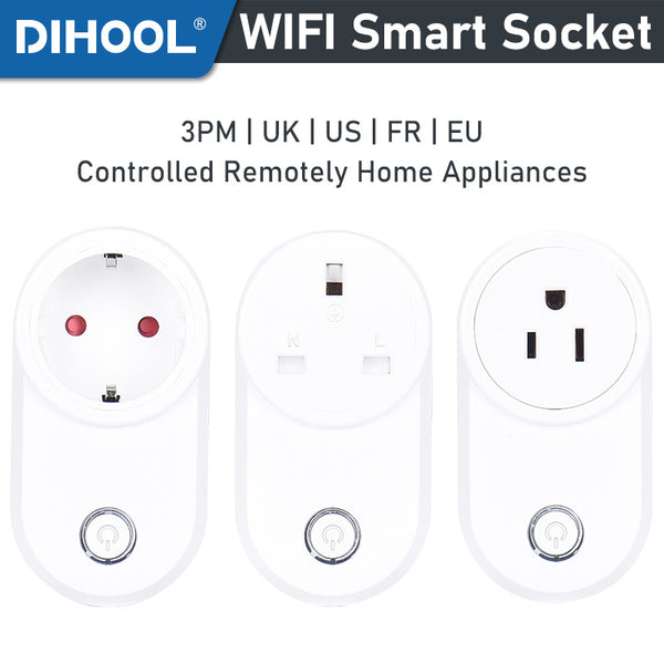 GSP WIFI Smart Socket AC110V TO 220V 16A Intelligent Home Bedroom Livi ...