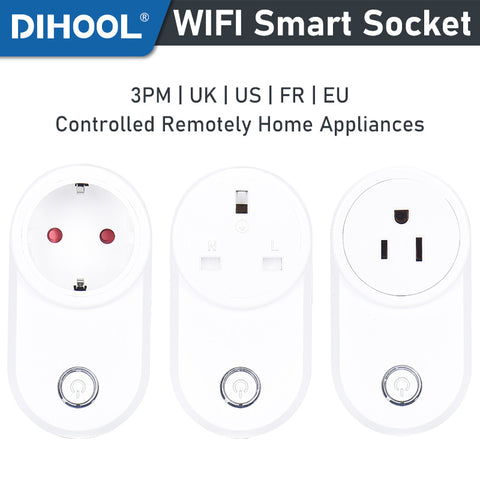 GSP WIFI Smart Socket AC110V TO 220V 16A Intelligent Home Bedroom Livi ...