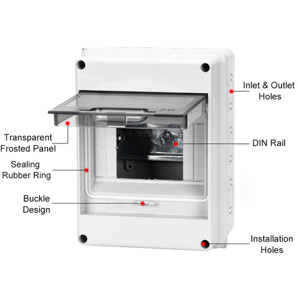 HT-ABS Outdoor IP65 Waterproof Distribution Box Panel Installation ABS ...
