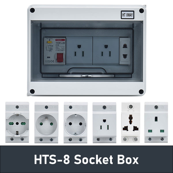 HTS Waterproof Socket Box IP65 With MCB RCBO Circuit Breaker – DIHOOL