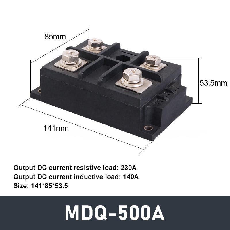 MDQ 30A-1200A Single-Phase Diode Bridge Rectifier Module With Radiator ...