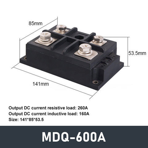 MDQ 30A-1200A Single-Phase Diode Bridge Rectifier Module With Radiator ...