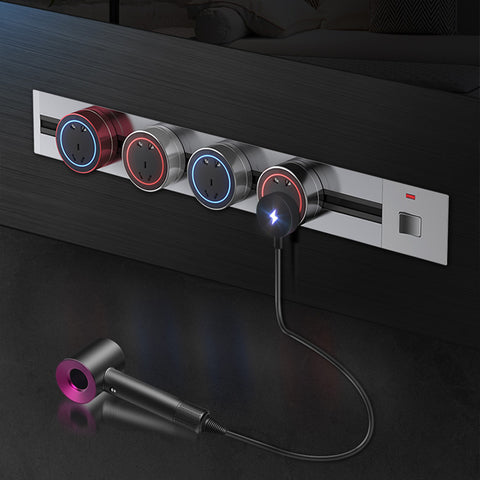 PTC1T Concealed Mounted Power Track With Switch And Adapter+LED (5P/3P – DIHOOL