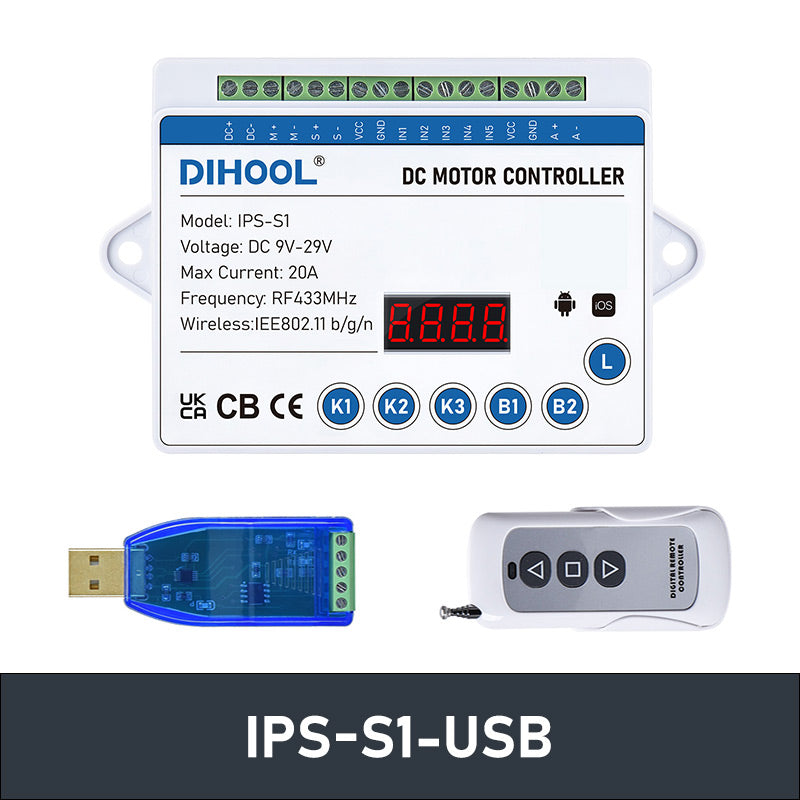 DC Motor serial port Controller For Electric Linear Motion Actuator ...