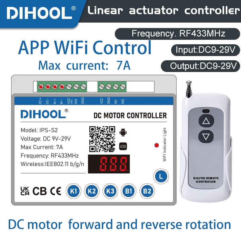 DC Motor serial port Controller For Electric Linear Motion Actuator ...