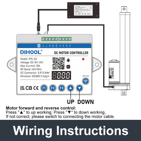 DC Motor serial port Controller For Electric Linear Motion Actuator ...