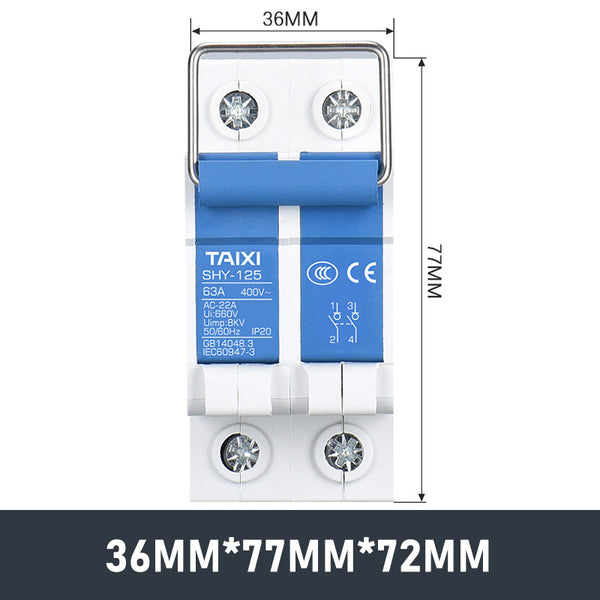 SHY-63A/100A/125A Hook Type Isolation Switch Photovoltaic Grid Connect ...