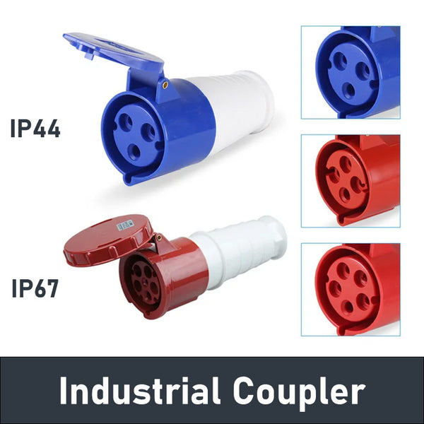 TXA Industrial Plug And Socket Coupler Waterproof IP44 IP67 3/4/5Pins ...